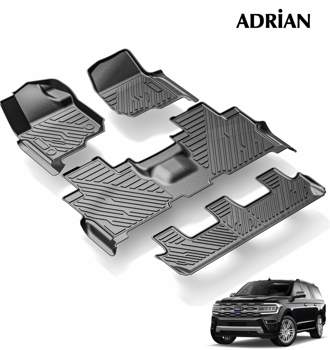 Ford Expedition 2018-2024 -Short Chassis- Adrian Sport Series Car Mats ...
